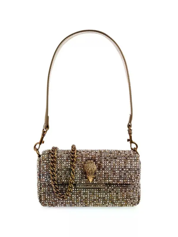 Kurt Geiger Oxford Mini Crystal-embellished Shoulder Bag - Brown