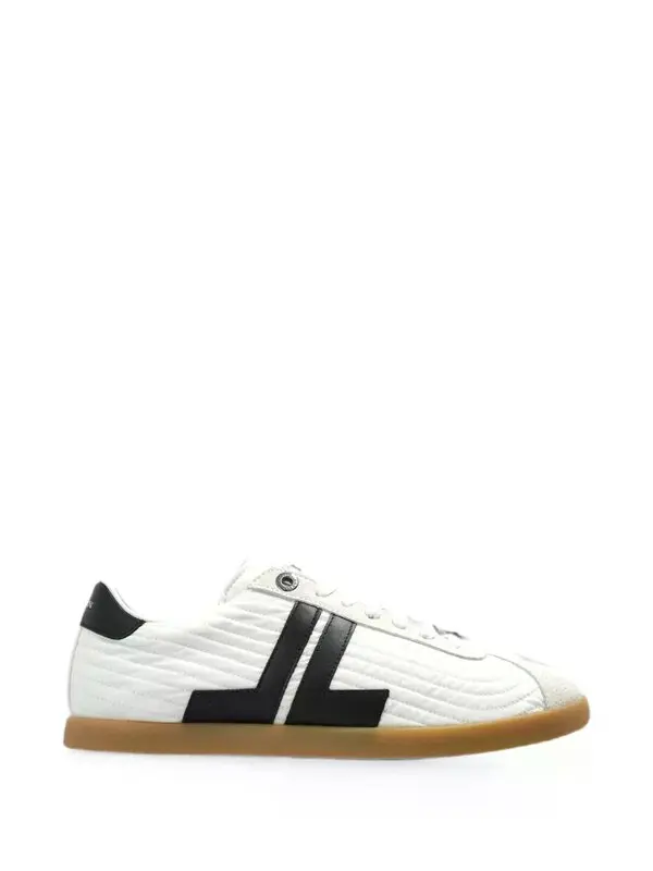 LANVIN Glen Quilted Calf Leather Sneakers - White