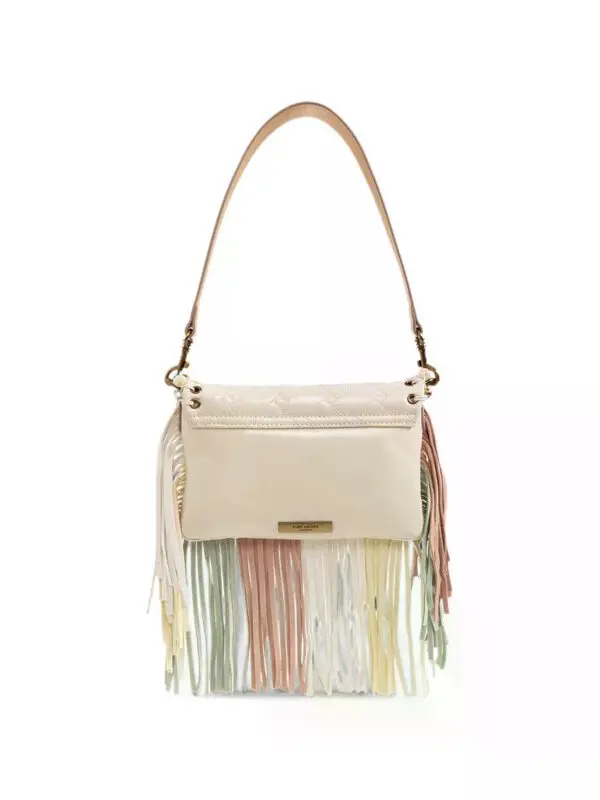 Kurt Geiger Oxford Fringe-trimmed Shoulder Bag - Neutrals