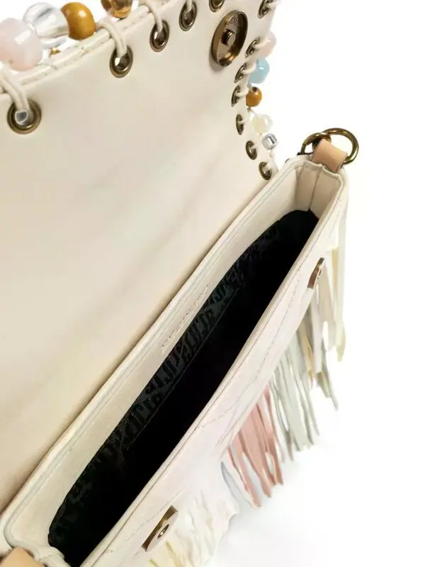 Kurt Geiger Oxford Fringe-trimmed Shoulder Bag - Neutrals