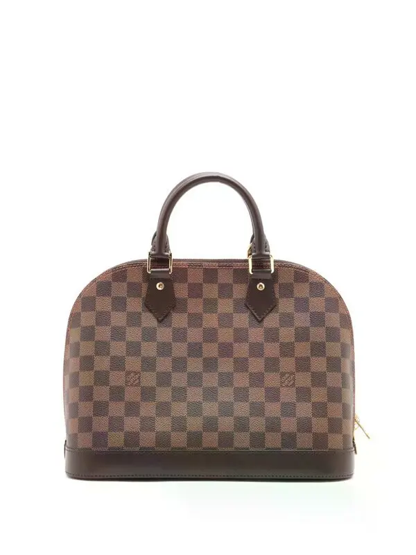 LOUIS VUITTON 2000-2010 Damier Ebene Alma Pm Handbag