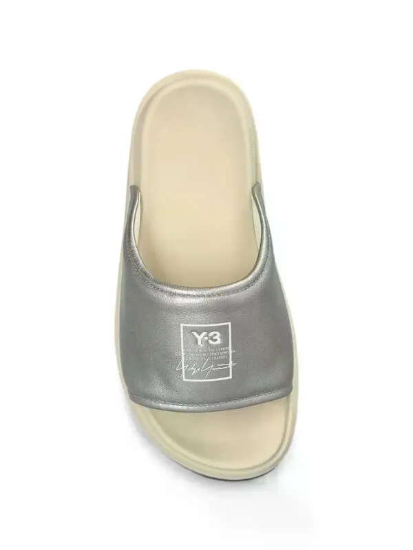 Y3 Logo-print Leather Sandals