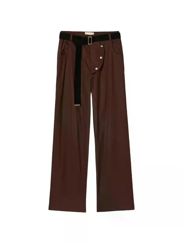 Plan C Light Parachute Belted Trousers