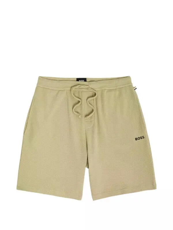 BOSS Waffle-knit Drawstring Pajama Shorts