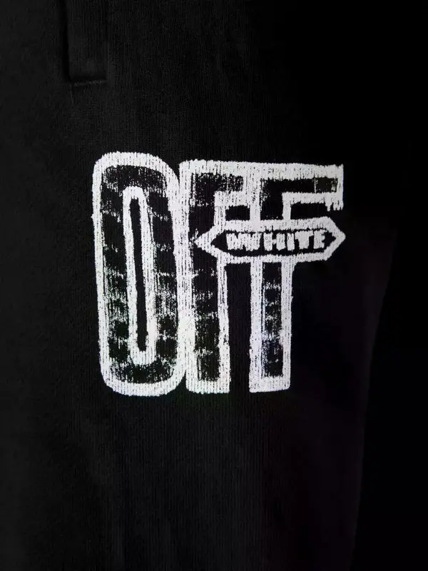 Off-White Motion Arrow Cuffed Logo-print Track Pants