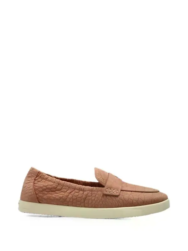 Tory Burch Croc-effect Leather Loafers - Orange