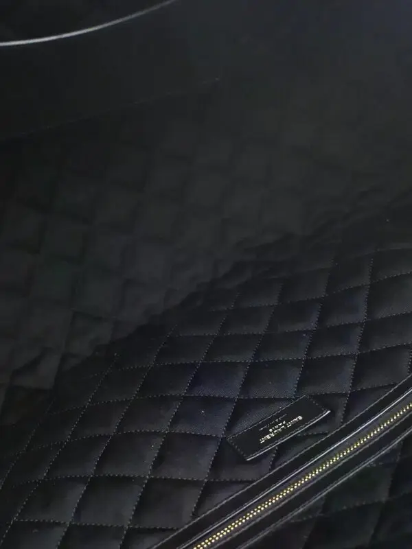 Saint Laurent Quilted Calfskin Monogram Es Giant Travel Bag