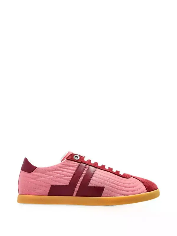 LANVIN Glen Quilted Calf Leather Sneakers - Pink