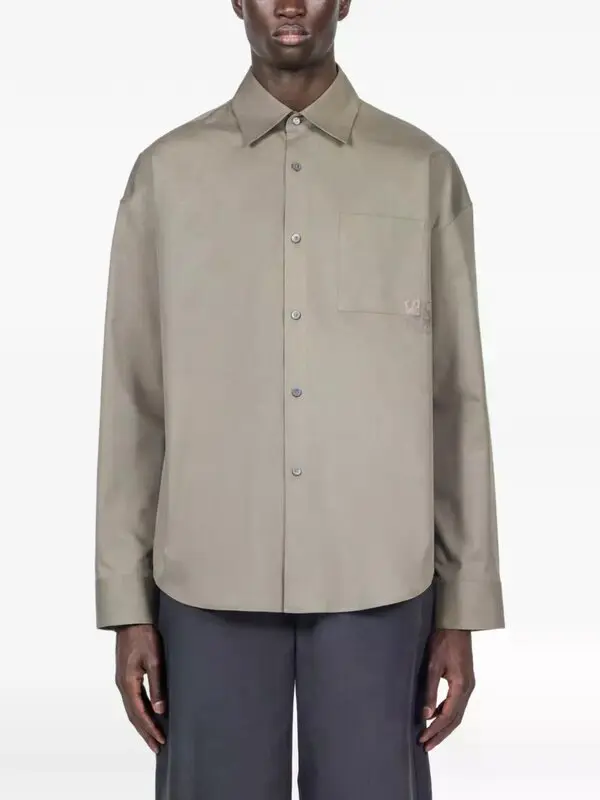 Loewe Shirt In Cotton - Brown