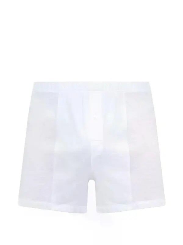 Hanro Button-fly Boxer Shorts - White