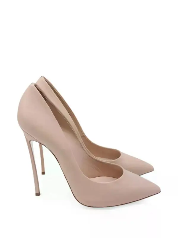 Casadei Blade Pointed-toe Pumps - Neutrals