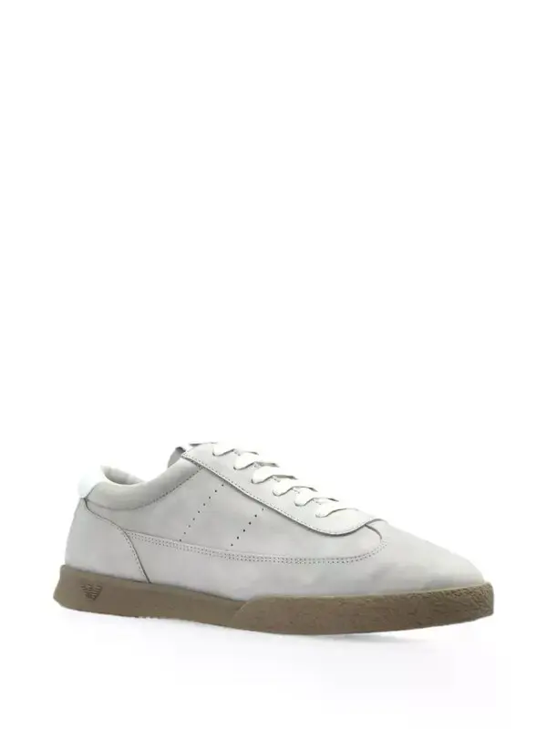 Emporio Armani Suede Leather Lace-up Sneakers