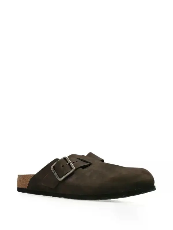 BIRKENSTOCK Boston Buckle-fastening Mules - Brown