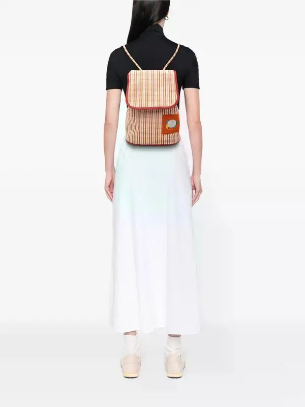 Hermès 2021-2026 Canvas Animaux Nattes Backpack