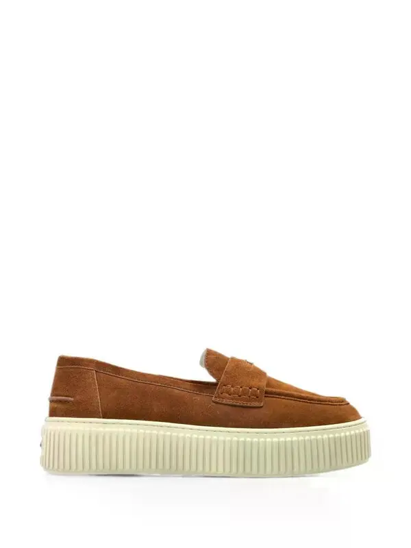 Furla Sky Suede Slip-on Sneakers - Brown