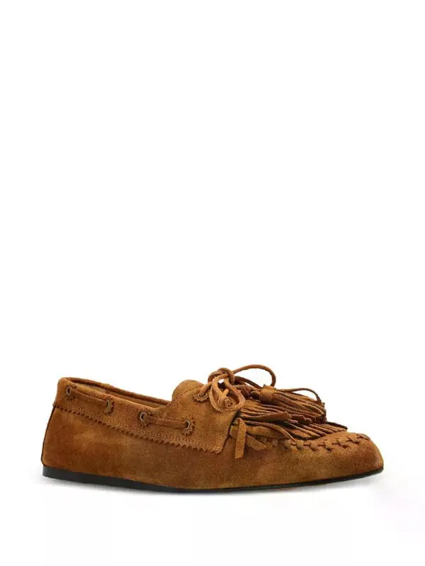 Isabel Marant Étoile Fringed Ballet Flats - Brown