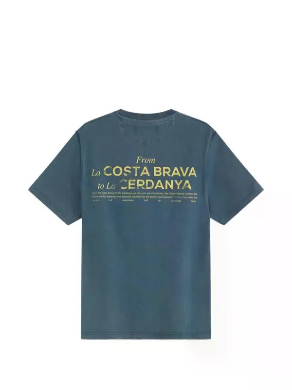 LES HÉRITIERS Slogan Print Cotton T-shirt