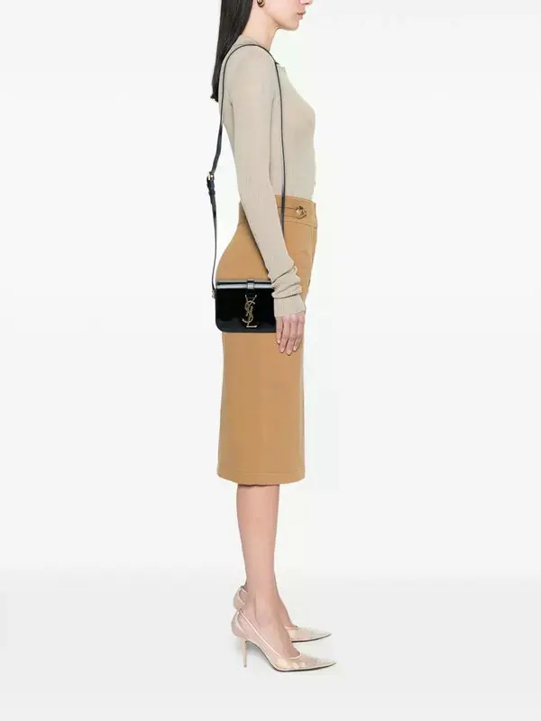 Saint Laurent Patent Monogram Universite Crossbody Bag