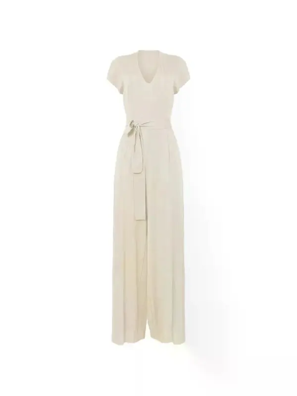 Wolford Belted Wide-leg Jumpsuit - Neutrals