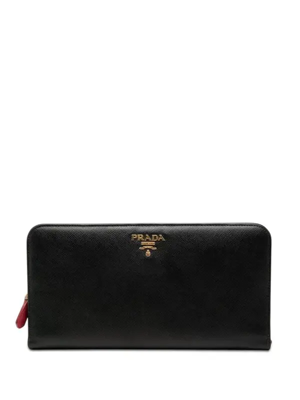 Prada 2010-2026 Saffiano Zip Around Wallet Long Wallets