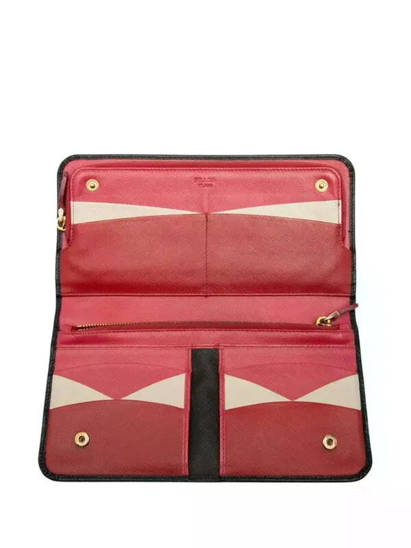 Prada 2010-2026 Saffiano Zip Around Wallet Long Wallets