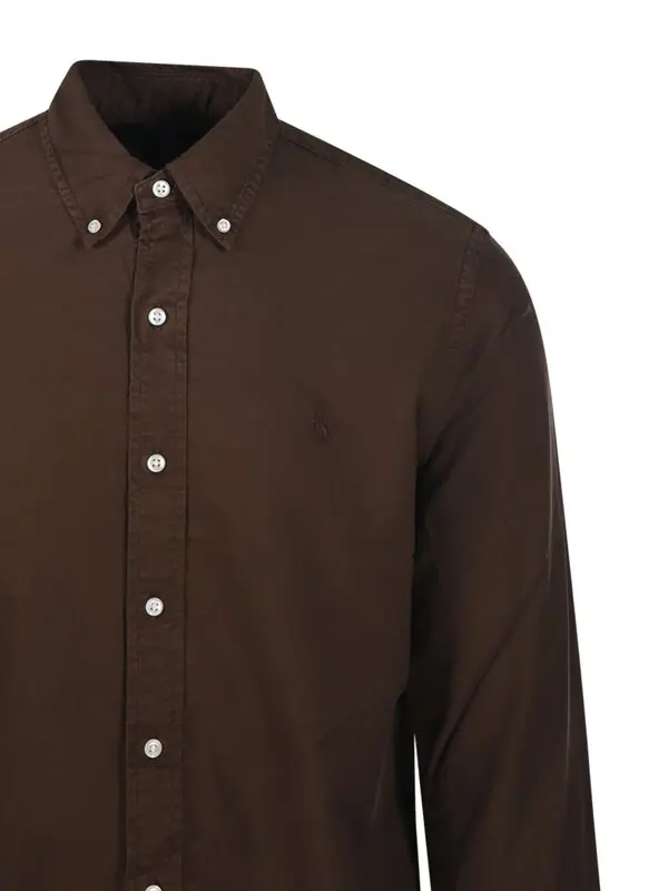 Ralph Lauren Polo Logo Embroidered Buttoned Shirt