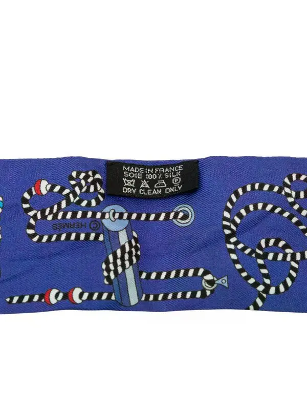 Hermès 2000-2026 Cordages Silk Twilly Scarf Scarves