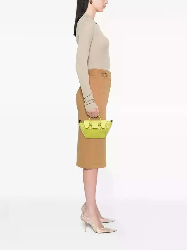 Celine Small Grained Calfskin Tie Knot Handbag - Yellow