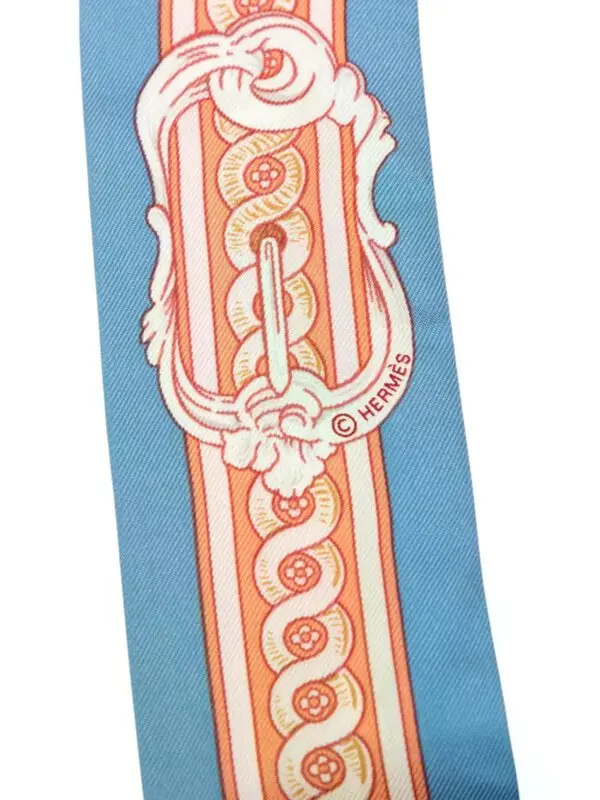 Hermès 2010-2018 Bride De Cour Silk Twilly Scarf Scarves