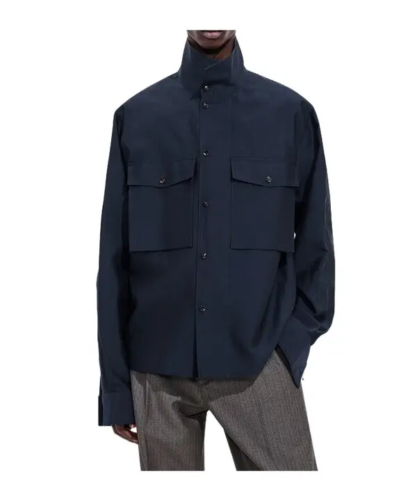 Bottega Veneta Cotton And Silk Shirt - Black