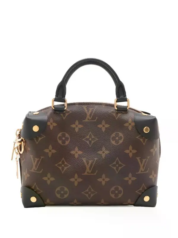 LOUIS VUITTON Monogram Petite Malle Souple Satchel - Brown