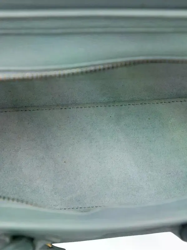 Celine Leather Luggage Tote Satchel - Blue
