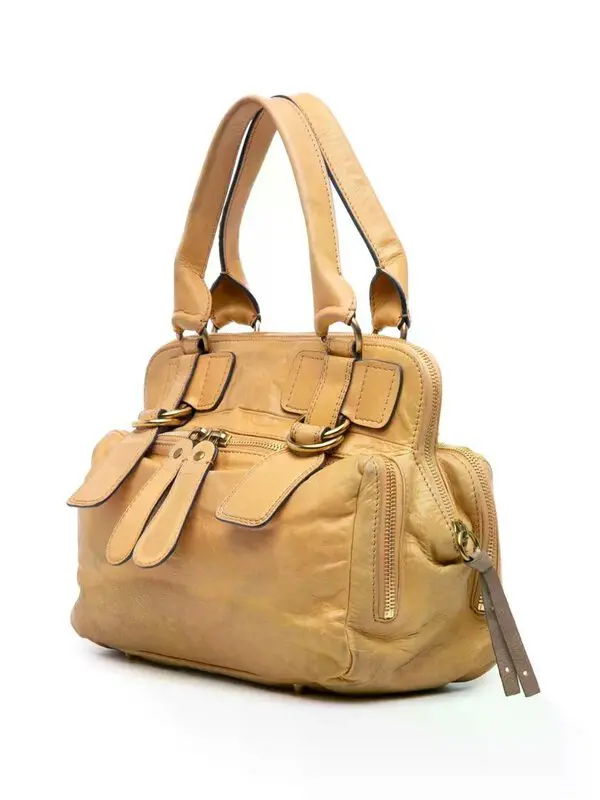 Chloé 2007 Quilted Calfskin Bay Tote Bag - Brown