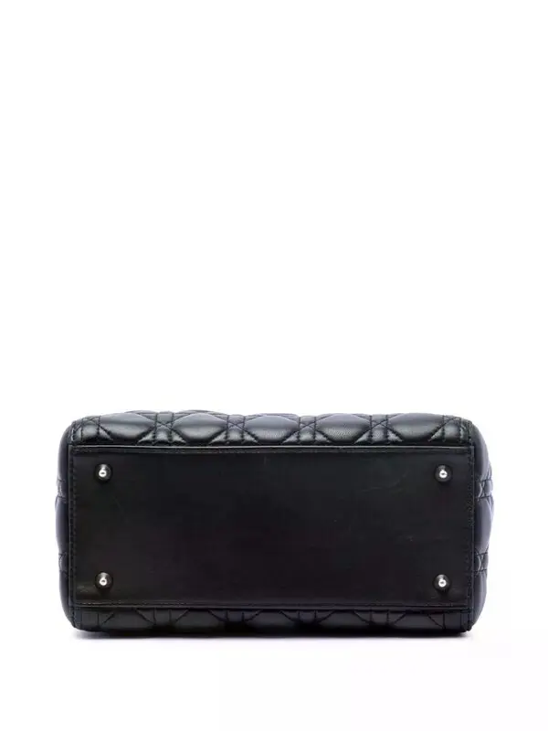 Dior Lambskin Cannage Lady Satchel - Black
