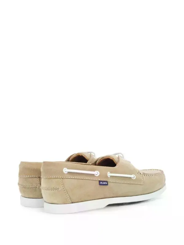ATLANTA MOCASSIN Lace-up Suede Boat Shoes