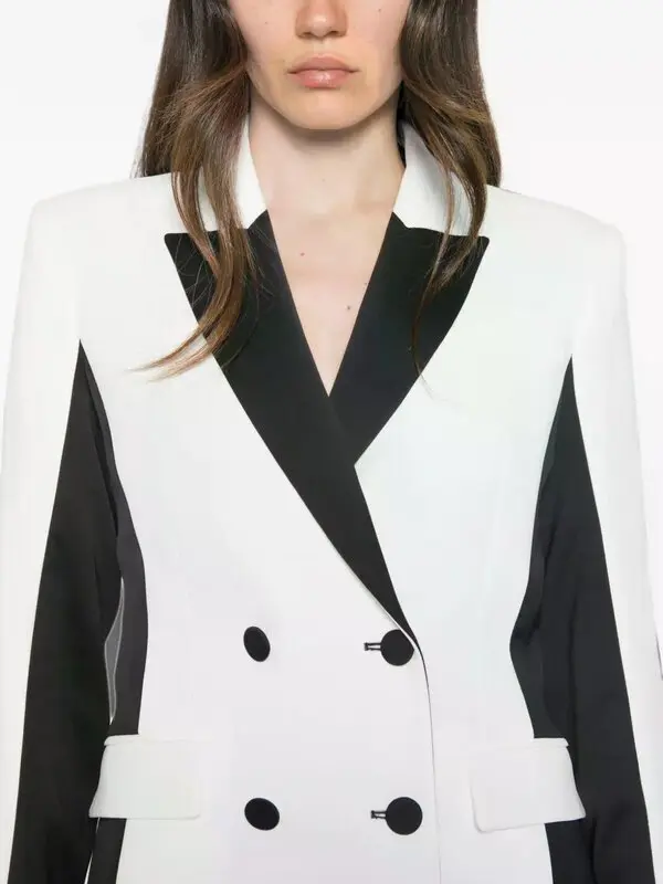 Patrizia Pepe Color-block Double-breasted Blazer