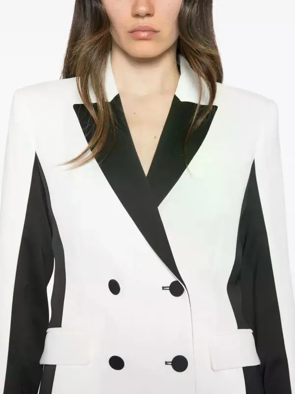 Patrizia Pepe Color-block Double-breasted Blazer