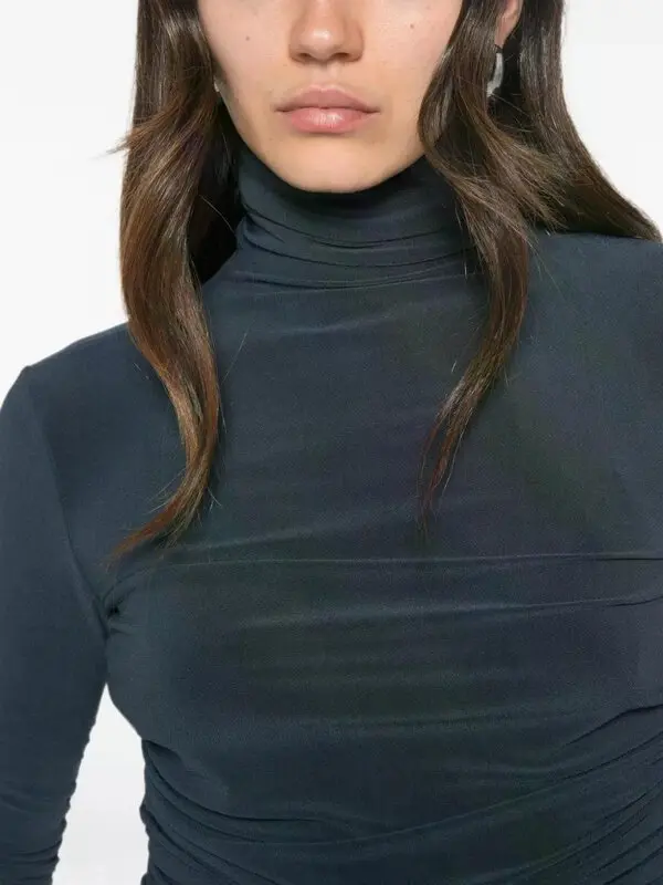 Patrizia Pepe Draped Roll-neck Top