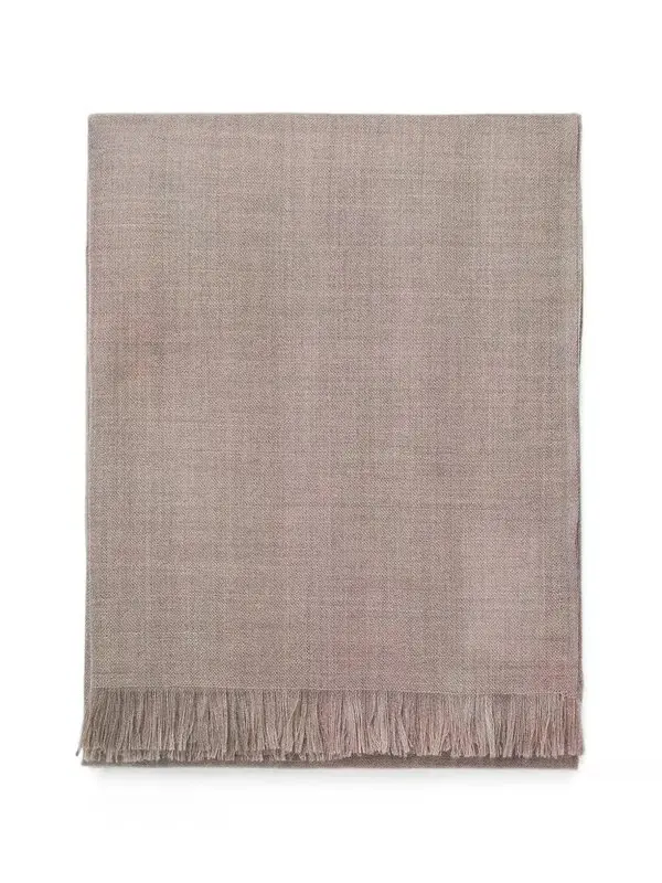 Eric Bompard Cashmere-voile Fringed Scarf