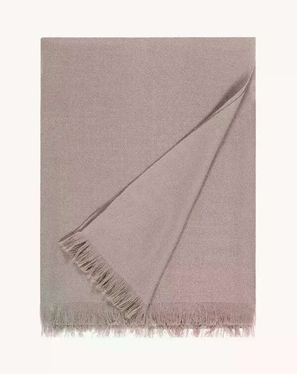 Eric Bompard Cashmere-voile Fringed Scarf