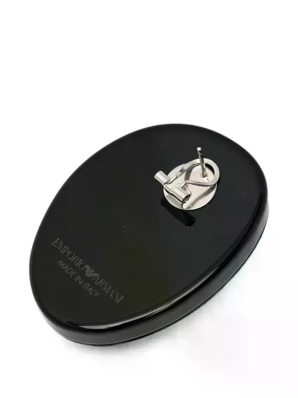 Emporio Armani Oversized Oval Clip-on Earrings
