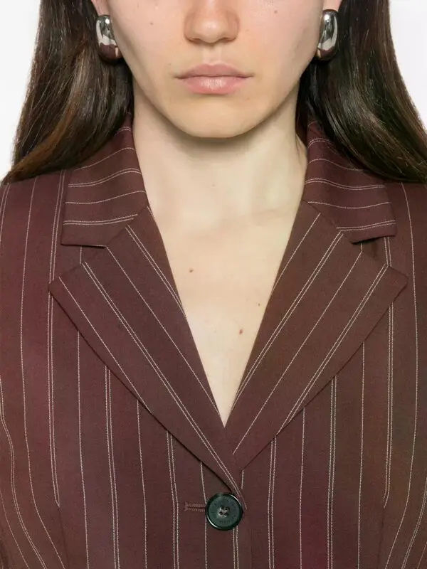 Patrizia Pepe Pinstripe-pattern Single-breasted Blazer
