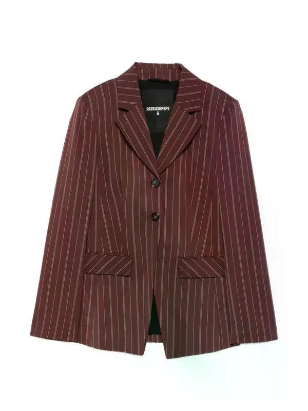 Patrizia Pepe Pinstripe-pattern Single-breasted Blazer