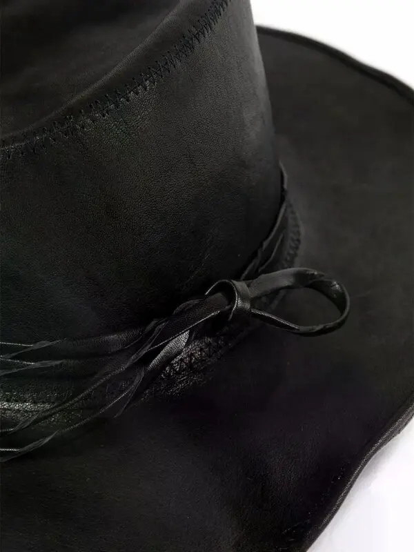 ANN DEMEULEMEESTER Grained-leather Cowboy Hat