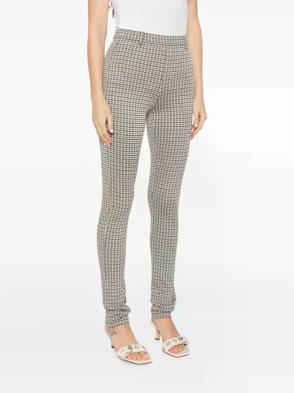 Patrizia Pepe Houndstooth Slim-fit Trousers