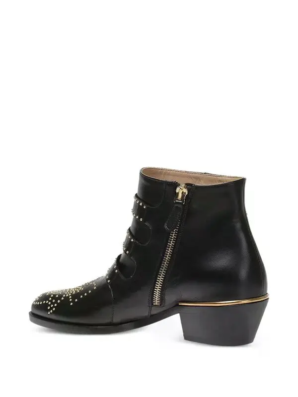 Chloé Susanna Studded Ankle Boots - Black