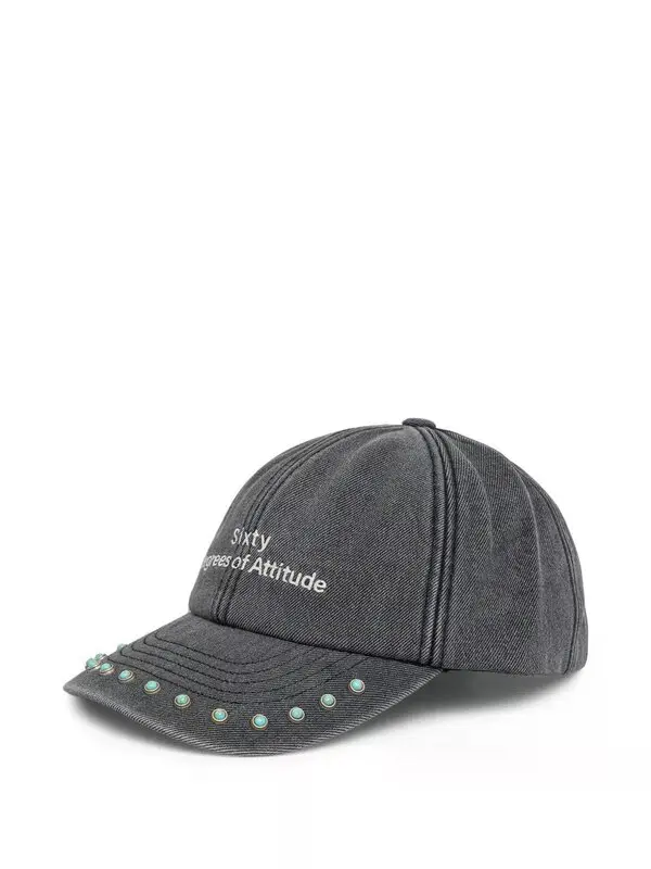 Miss Sixty Stud-embellished Baseball Cap - Grey