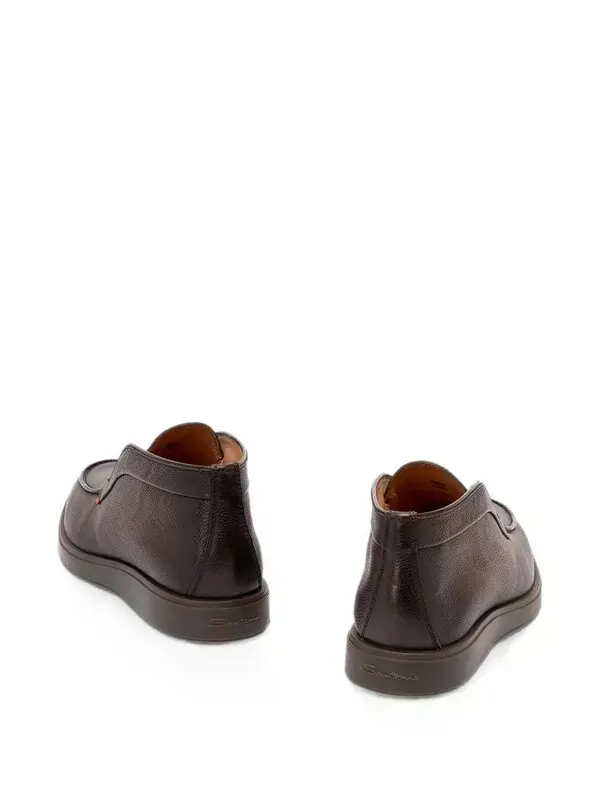 Santoni Dragon Grained Leather Boots