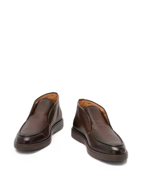 Santoni Dragon Grained Leather Boots