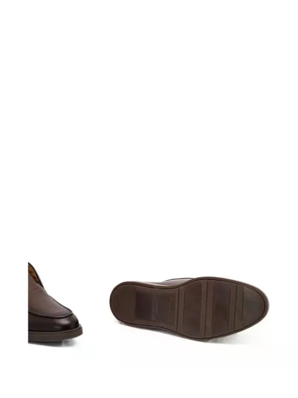 Santoni Dragon Grained Leather Boots